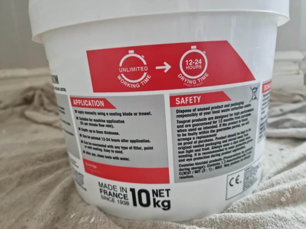 Toupret Joint Skim & Fill Filler Review - Decorator's forum UK